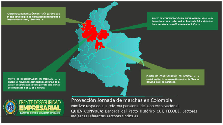 Mapa de Marchas 19 de Septiembre de 2024 | PDF