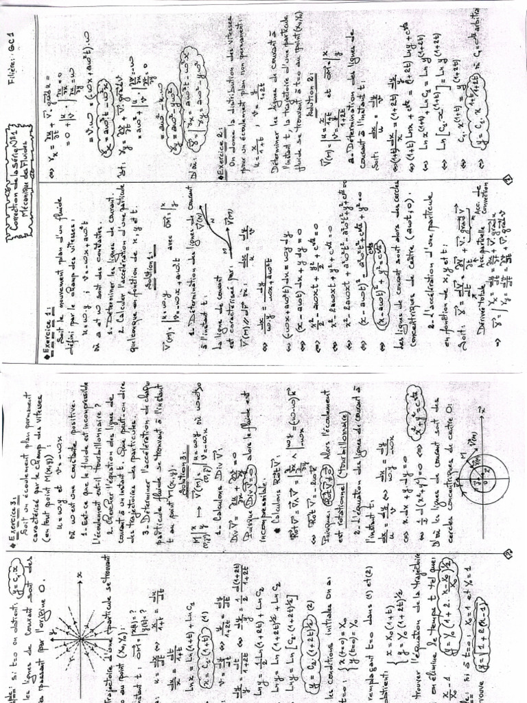 Corr - Td.mécanique de Fluide | PDF