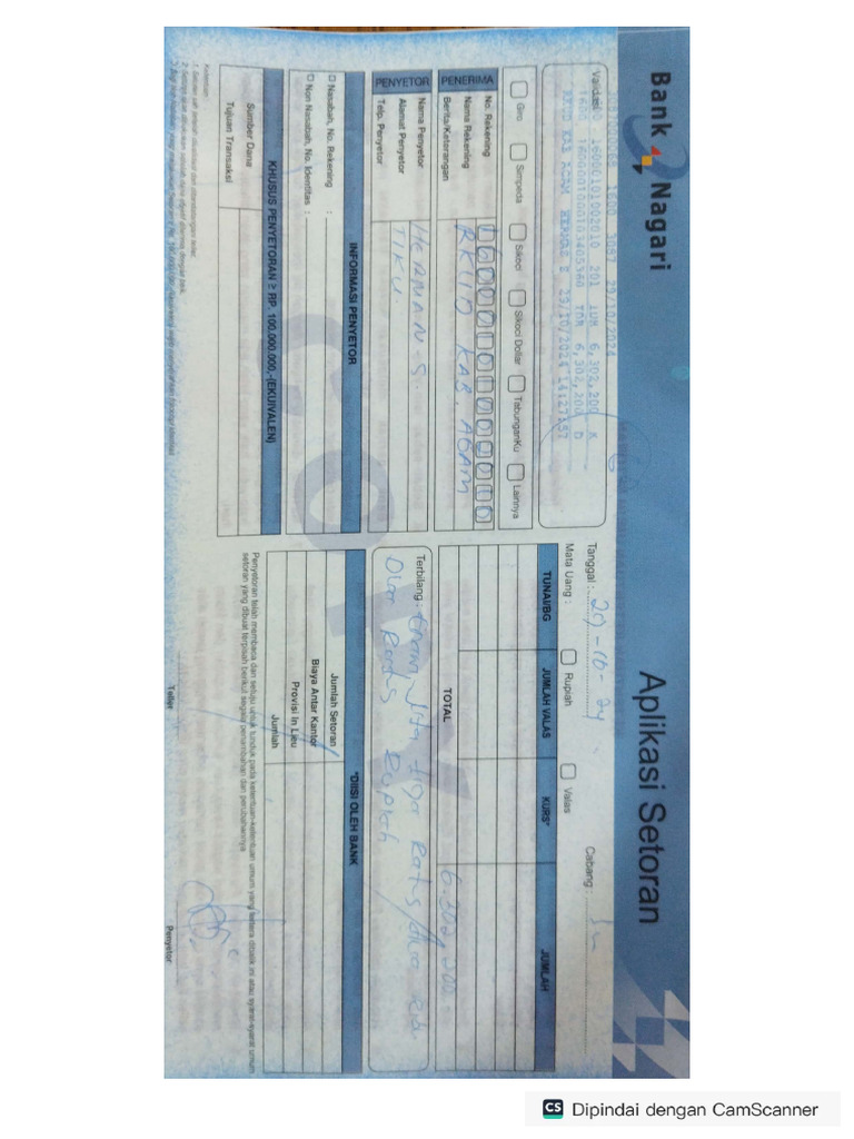 Bukti Setoran SKRD | PDF