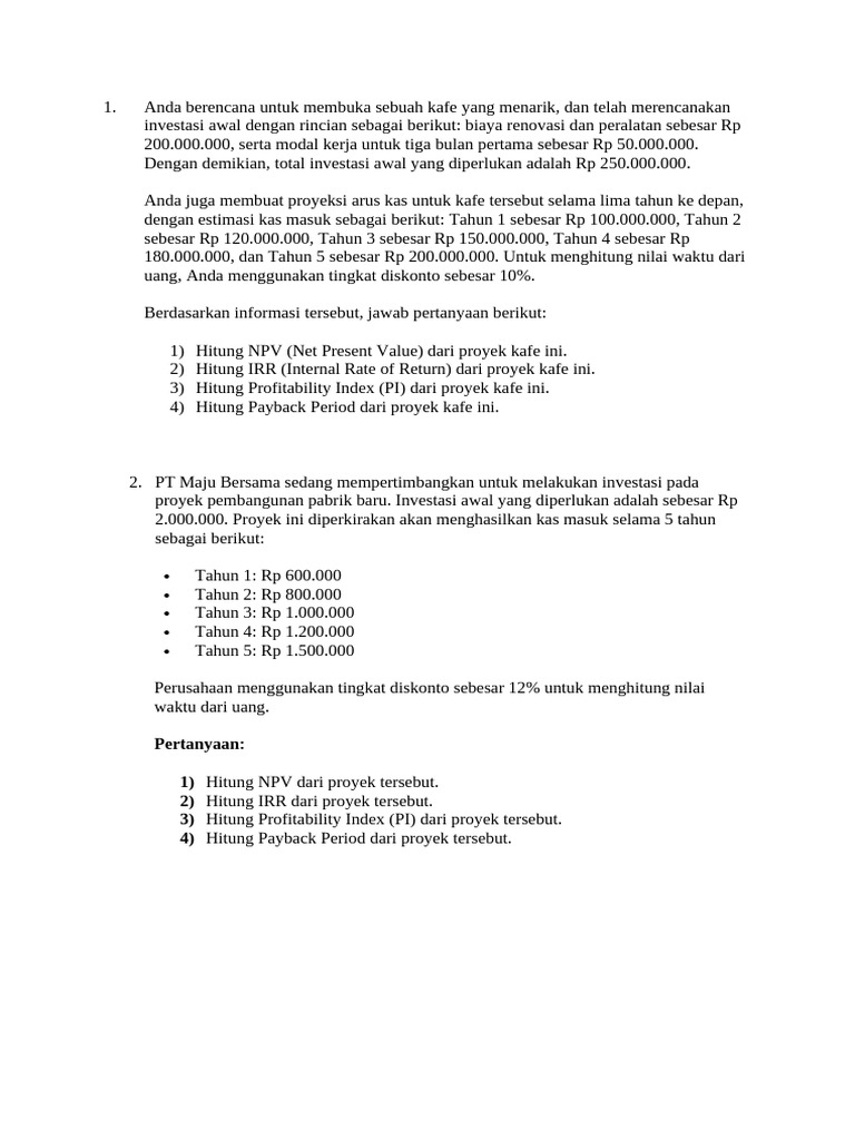 Soal Praktikum Pertemuan 6 | PDF