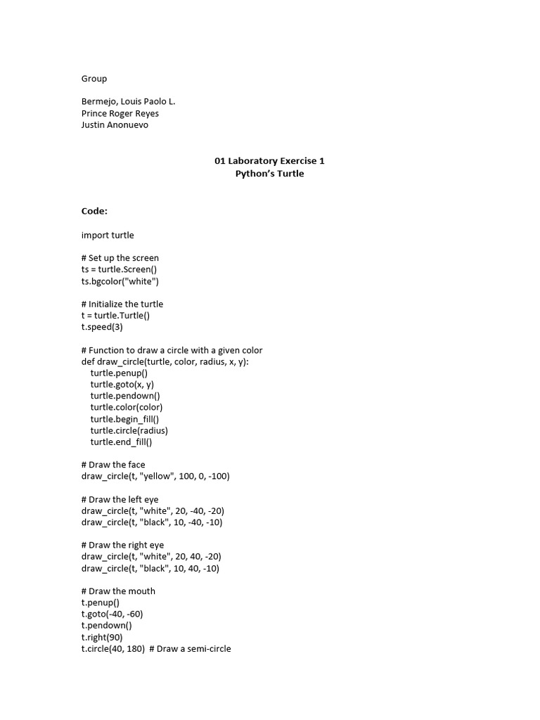 01 Laboratory Exer 1 Group | PDF