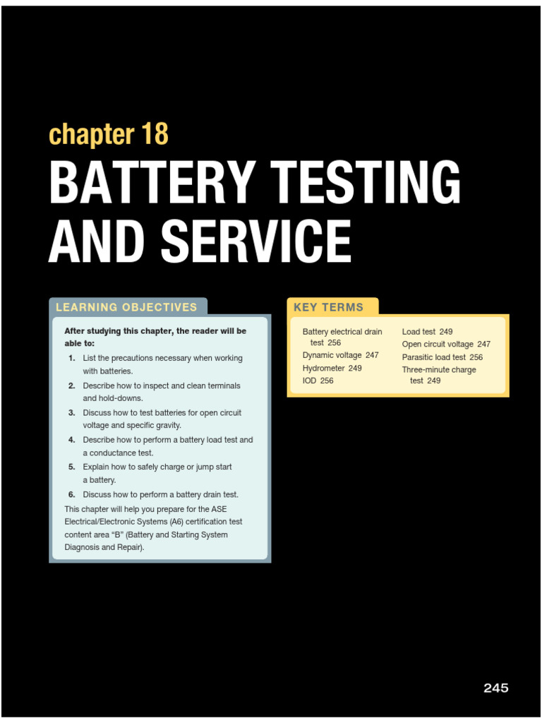 Battery Testing and Maintenance Guide | PDF | Battery Charger | Hybrid ...
