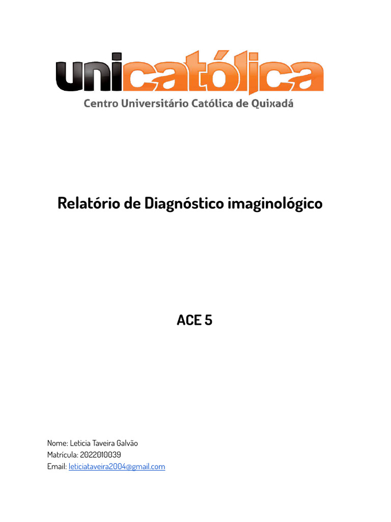 Relatorio Radiologia - Compactado | PDF | Dente humano | Odontologia
