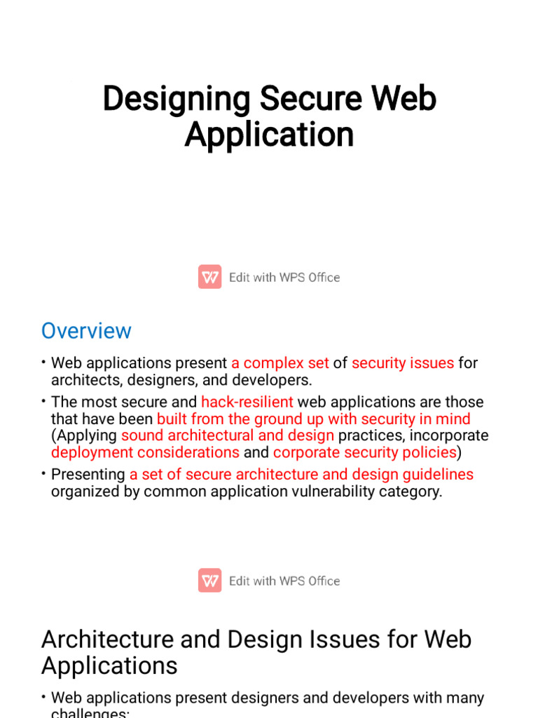 Designing-Secure-Web-Application-1 | PDF | Http Cookie | Password Designing-Secure-Web-Application-1 | PDF | Http Cookie | Password