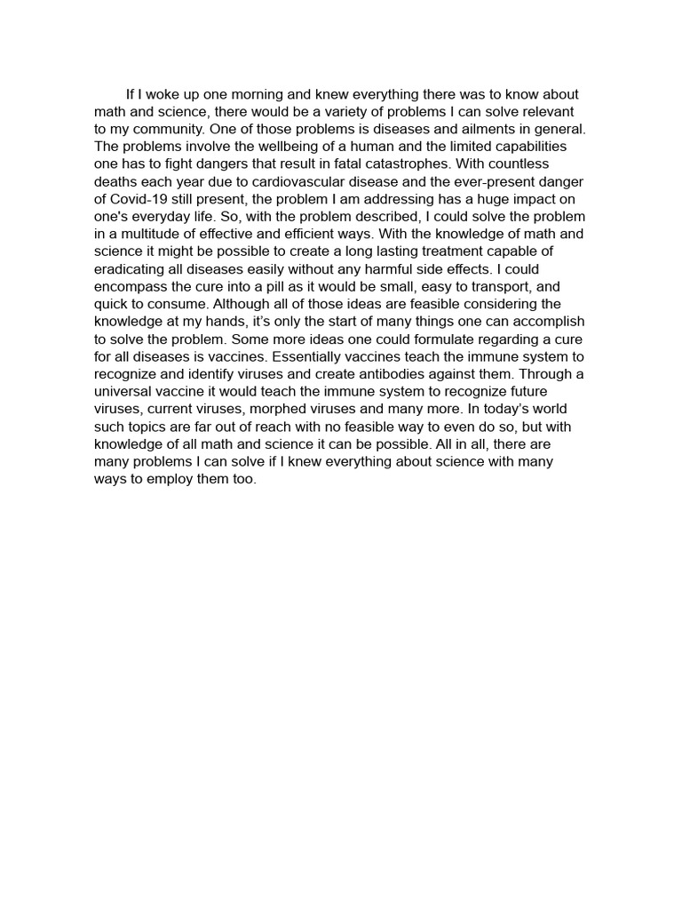 Townsend STEM Writing | PDF | Wellness