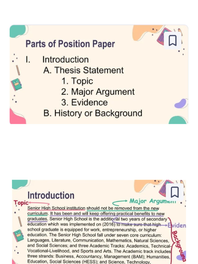 Position Paper Example | PDF