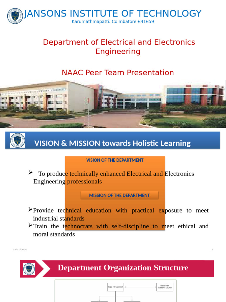 NAAC EEE Presentation | PDF | Curriculum | Engineering