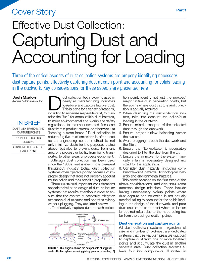 Effective Dust Capture Strategies | PDF | Duct (Flow) | Dust