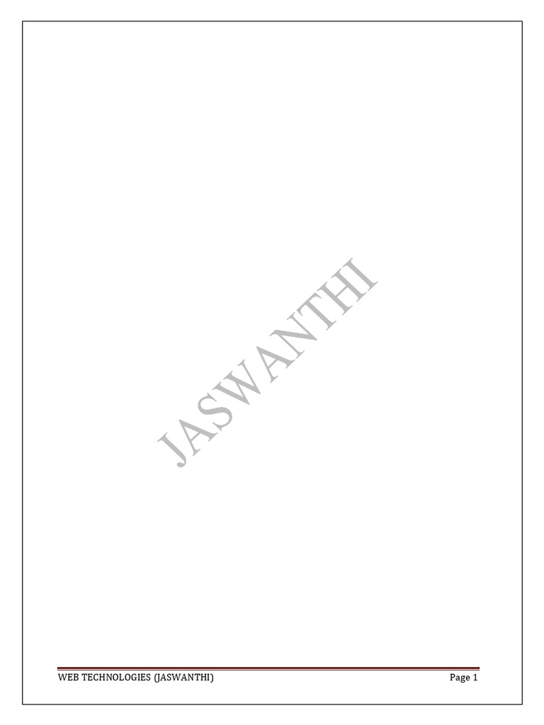 MCA Web Technologies Guide | PDF | Internet Protocol Suite | Computer Network