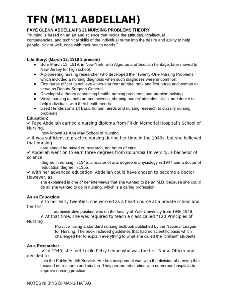 M11 ABDELLAH | PDF | Nursing | Patient