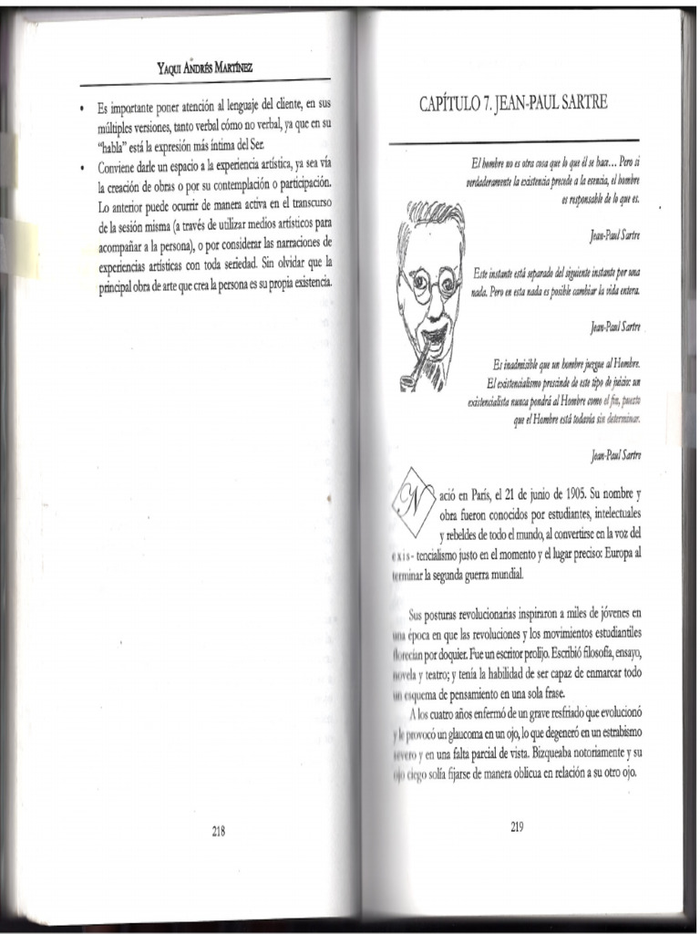 Sartre, Teorías Existencialistas | PDF