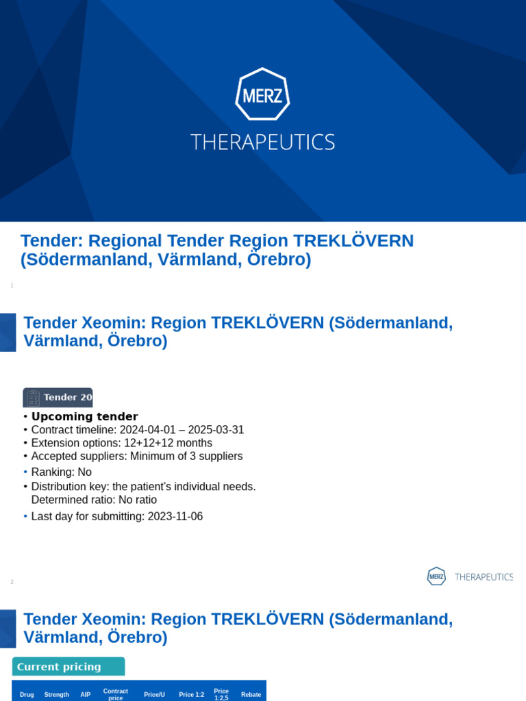Tender RegionTREKLÃ - VERN (SÃ Dermannland, VÃ Rmland, Ã - Rebro) | PDF | Marketing