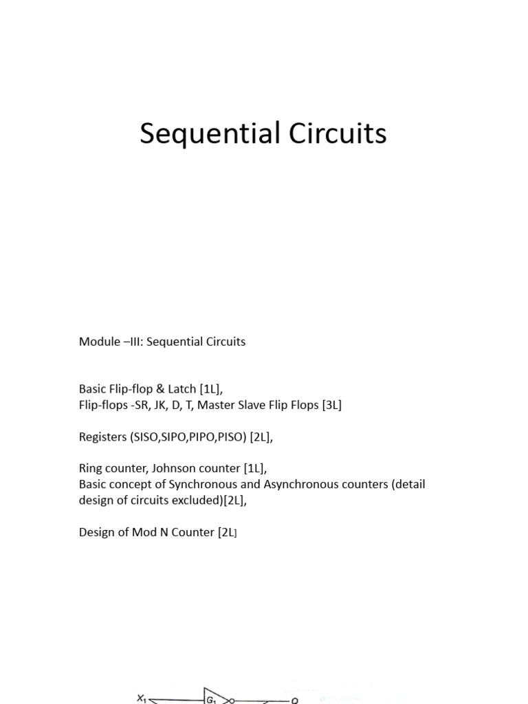Sequential Circuits Guide Pdf Digital Electronics Computer