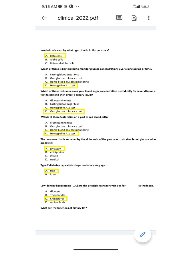 Answer - Clinical | PDF