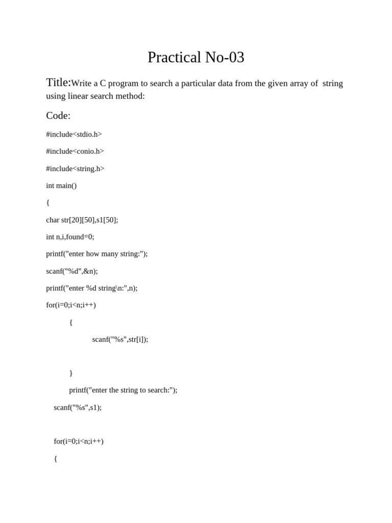 practical of DSU | PDF