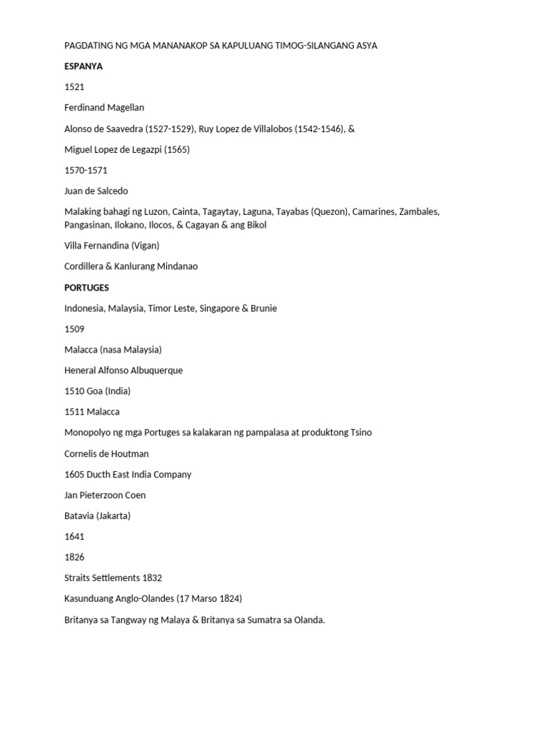 Pagdating NG Mga Mananakop Sa Kapuluang Timog | PDF