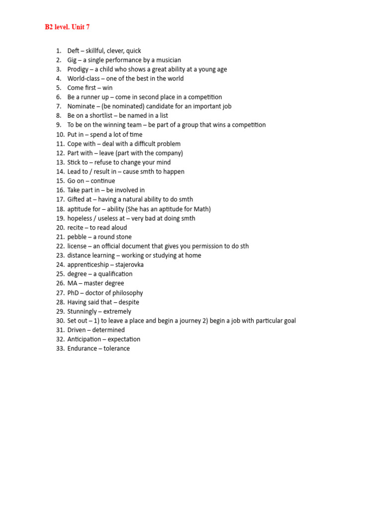 B2 Unit 7 | PDF | Home & Garden