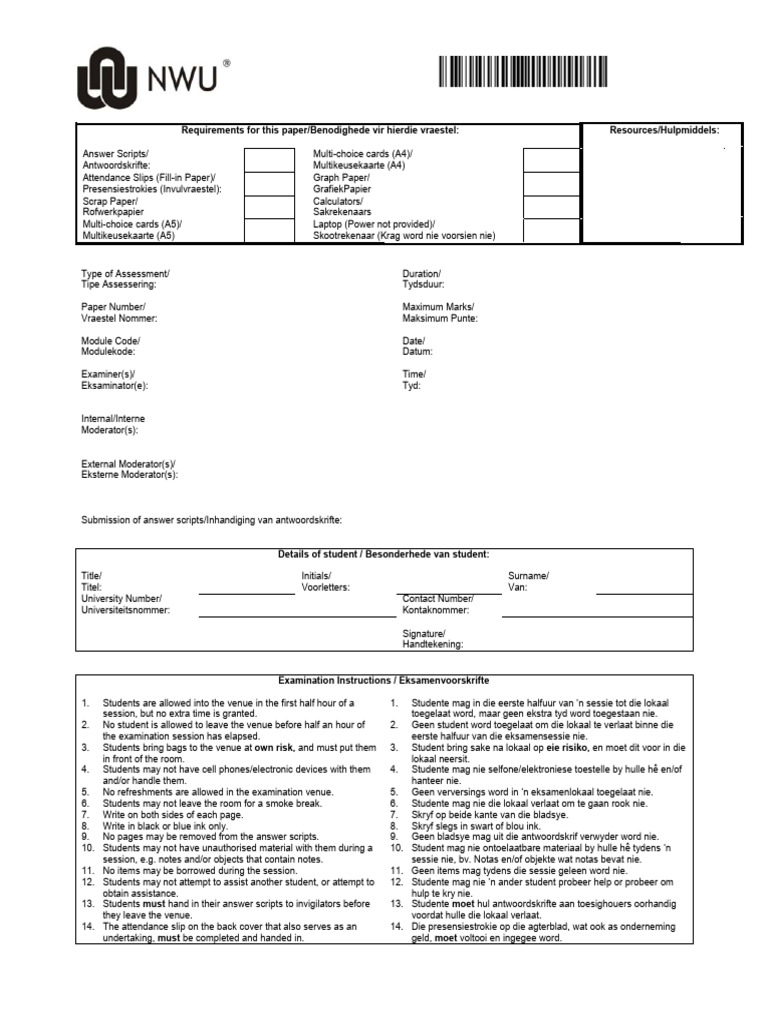 '18 1st Opportunity Exam | PDF