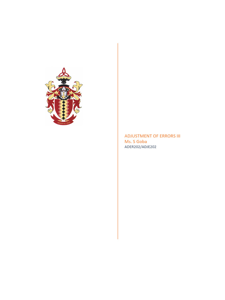 Adjustment of Errors III 2024 | PDF | Accuracy And Precision ... Adjustment of Errors III 2024 | PDF | Accuracy And Precision ...
