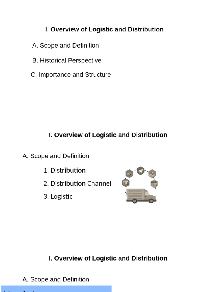 Lesson-1 | PDF | Logistics | Service Industries