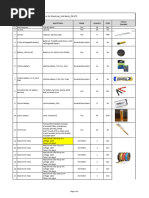 List of Consumables | PDF | Electrical Connector | Materials