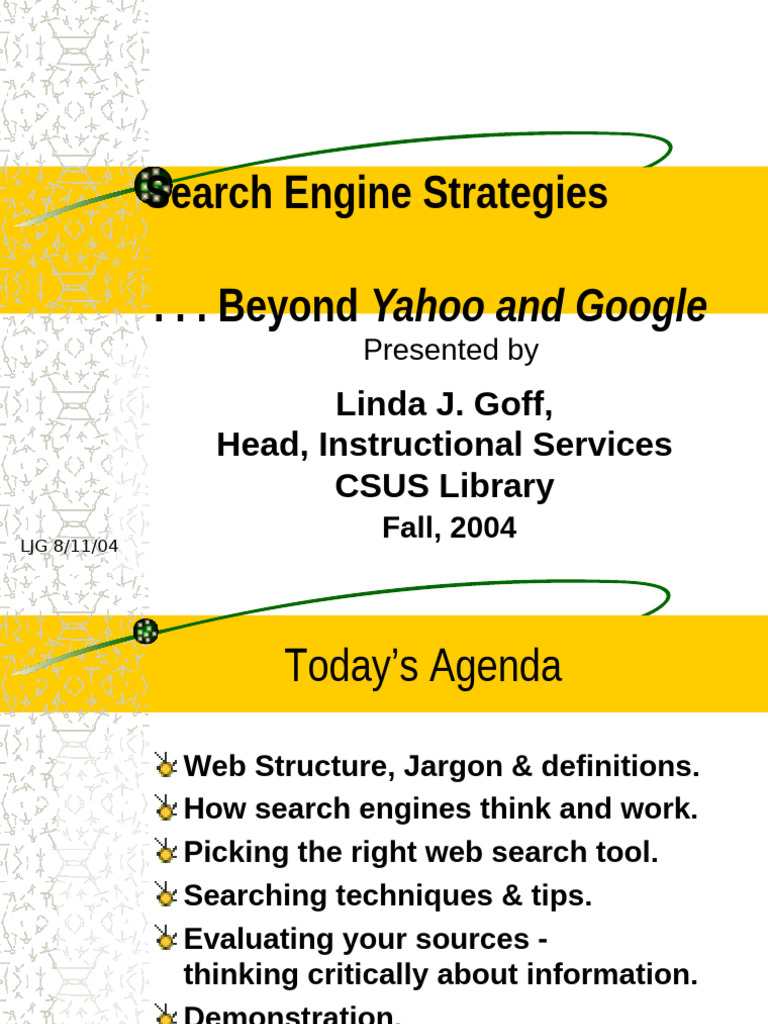 Search Engine Strategies 8-04 | PDF | World Wide Web | Internet & Web