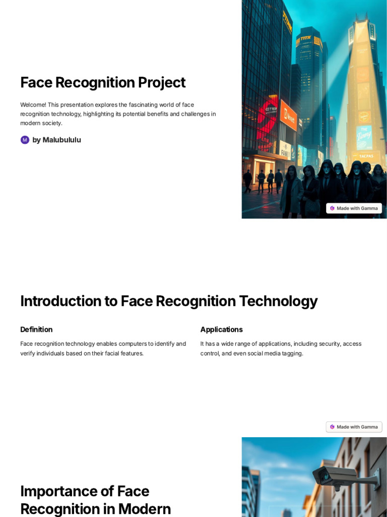 Face Recognition System Overview | PDF | Computer Security | Security