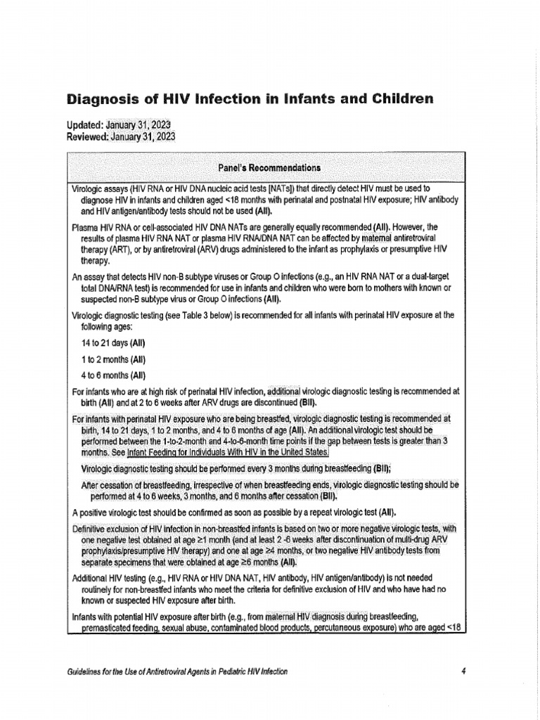 HIV-Perinatal Prophylaxis - 2023 | PDF