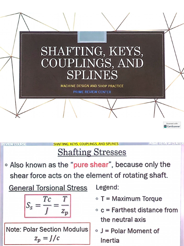 Shafting, Keys, Coupling | PDF