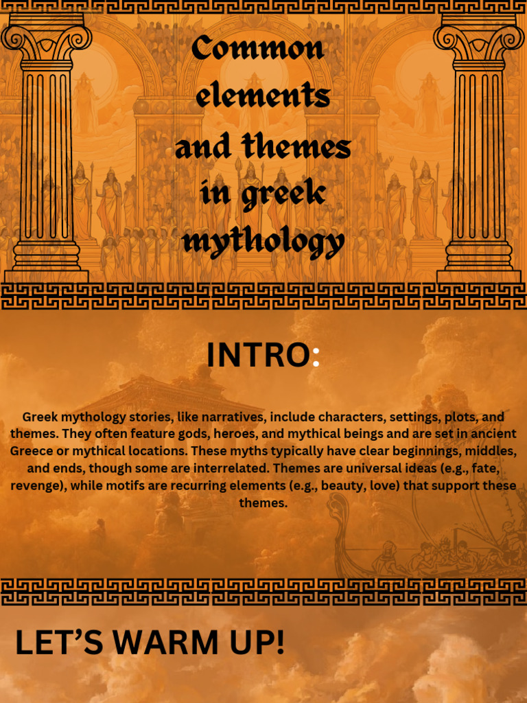 Common Themes and Elements in Greek Myths | PDF | Greek Mythology | Hero