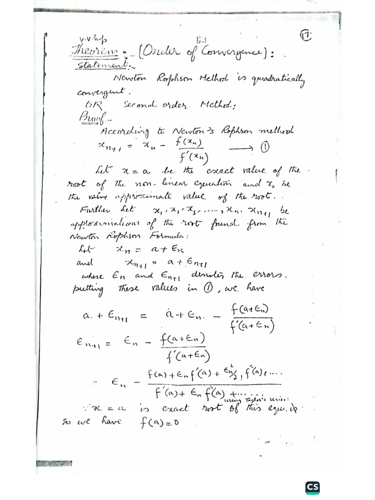 Newton Raphson Method | PDF