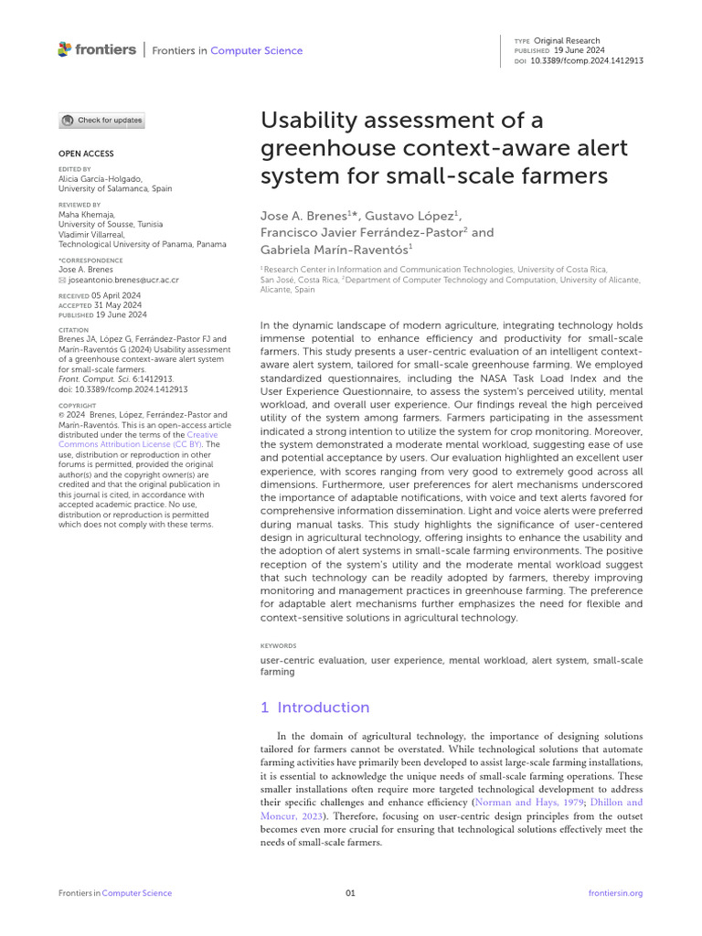 Usability assessment of a greenhouse context-aware alert system for small-scale farmers | PDF ...