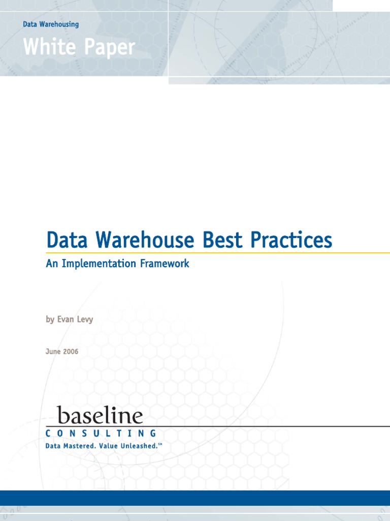 White Paper: Data Warehouse Best Practices | PDF | Business ...