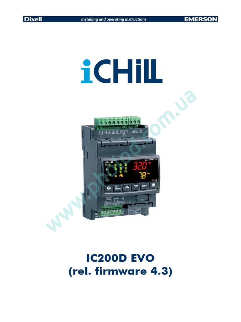 Dixell Ichill Ic200d Evo Series | PDF | Water Heating | Power Supply