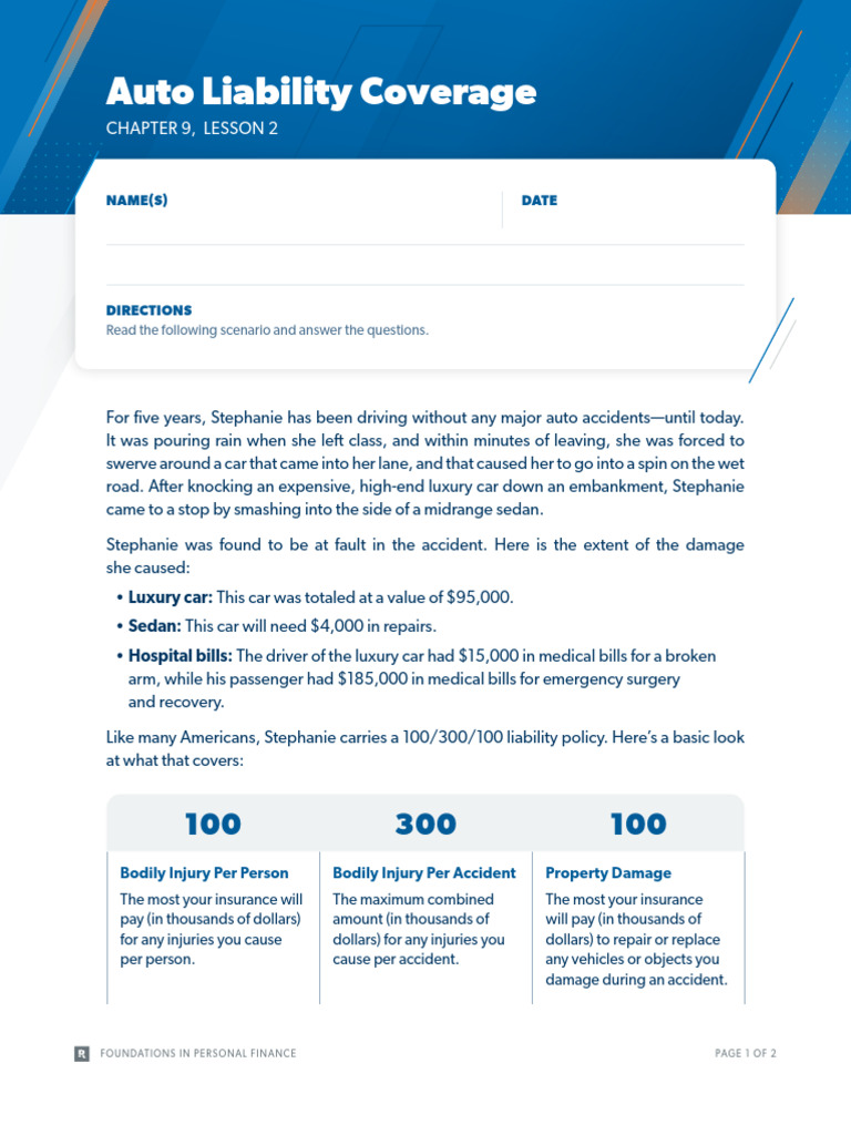 Auto Liability Coverage Explained | PDF | Insurance | Transport
