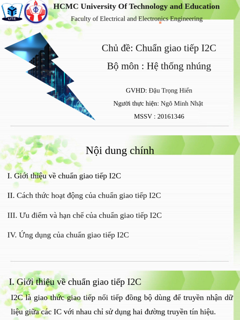 Chuẩn giao tiếp I2C | PDF