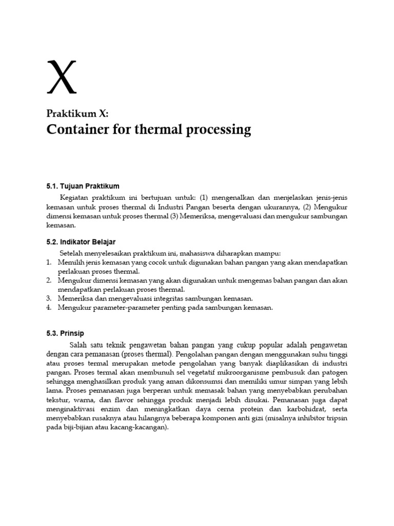 Modul 10-Container in Thermal Processing | PDF