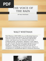 The Voice of The Rain Class 11 | PDF | Poetry | Earth