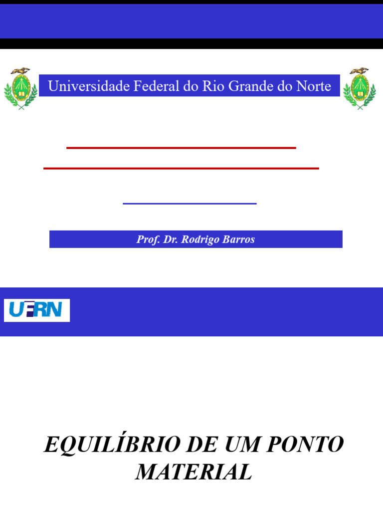 Aula 03-Equilbrio de Um Ponto Material - N12 | PDF