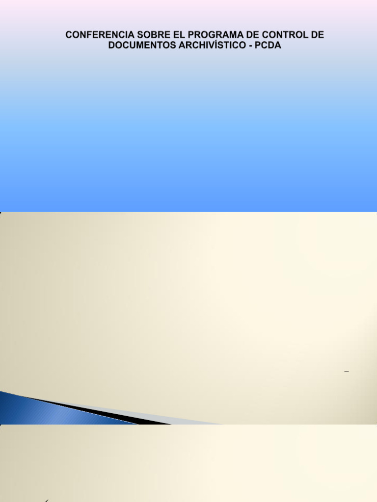 Programa de Control de Documentos Archivisticos - Pcda | PDF | Gestión de registros | Documento
