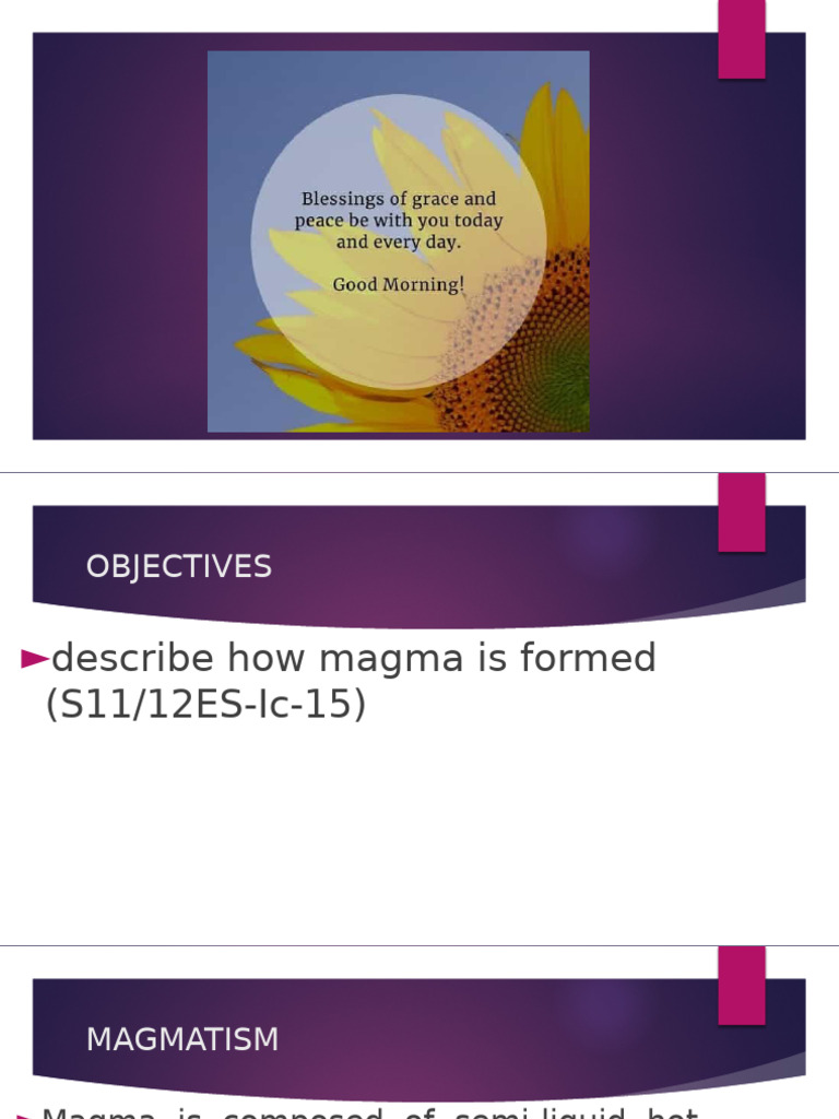 Week 3 Magmatism Plate Movement | PDF | Plate Tectonics | Magma