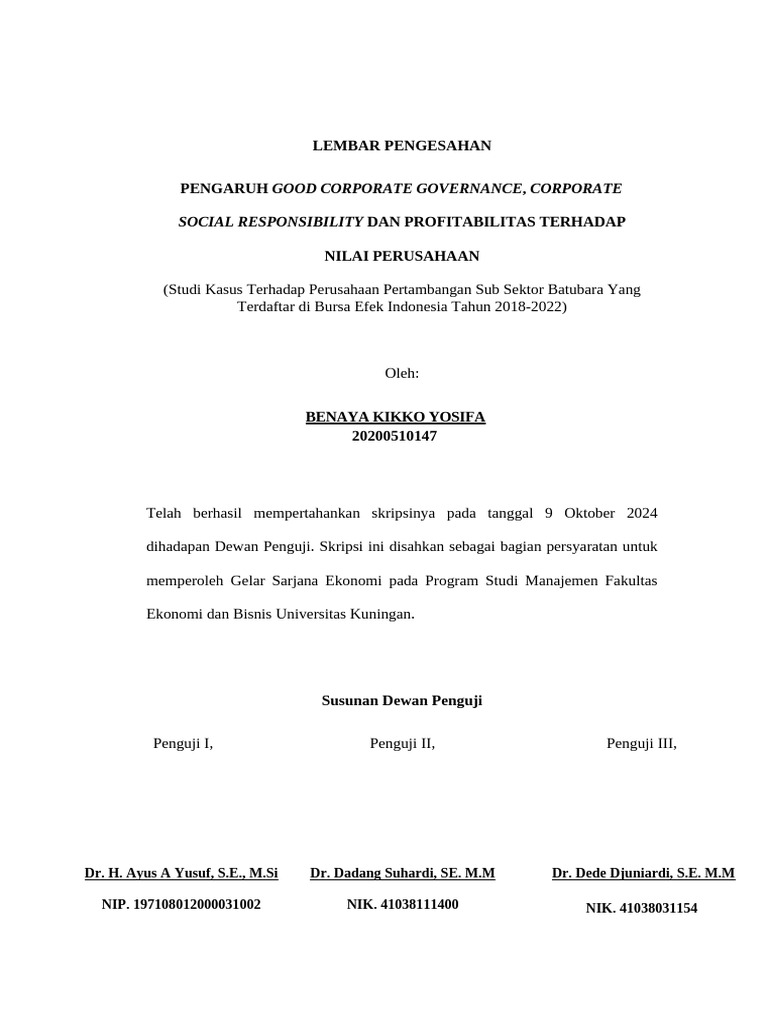 LEMBAR TTD Sidang Skripsi Benayaa | PDF