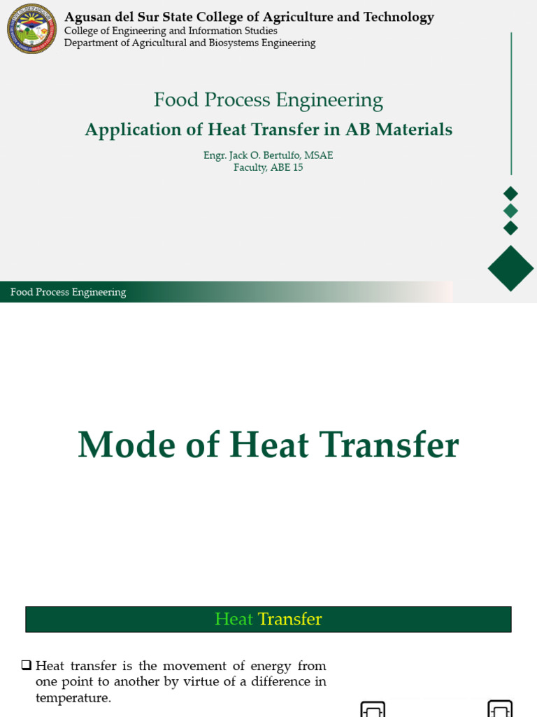 Lecture 5 Review Heat Transfer | PDF | Heat Transfer | Thermal Conduction