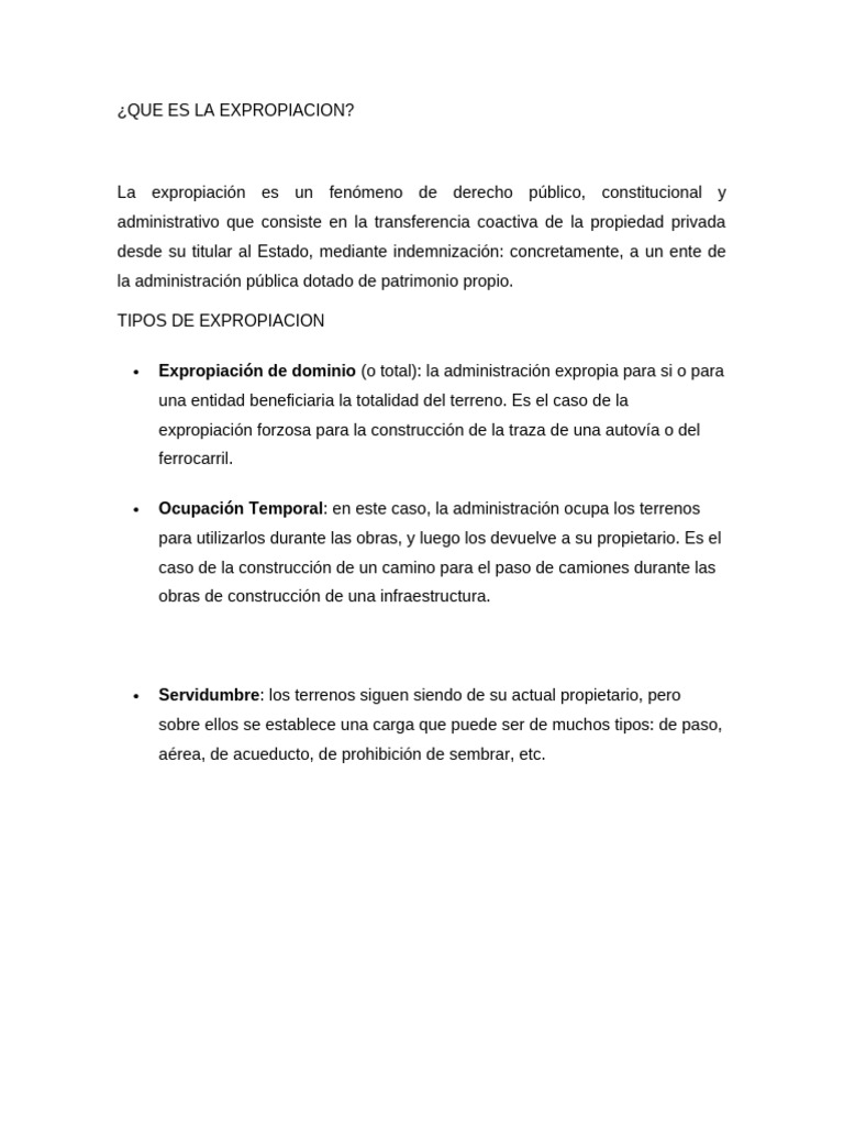 Que Es La Expropiacion | PDF | Dominio eminente | Justicia