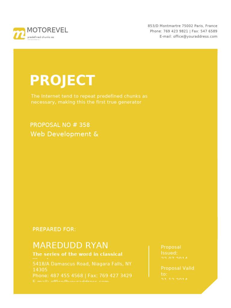 Inventive Proposal Yellow | PDF | Pleasure | Books