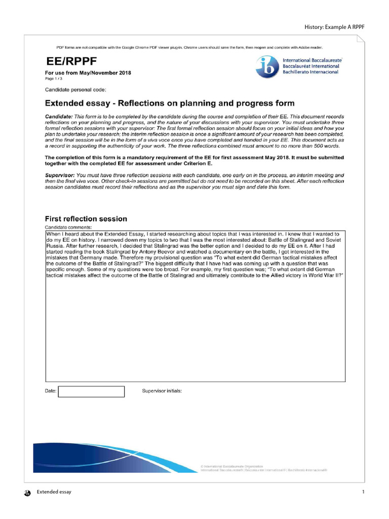 History Extended Essay RPPF Example | PDF