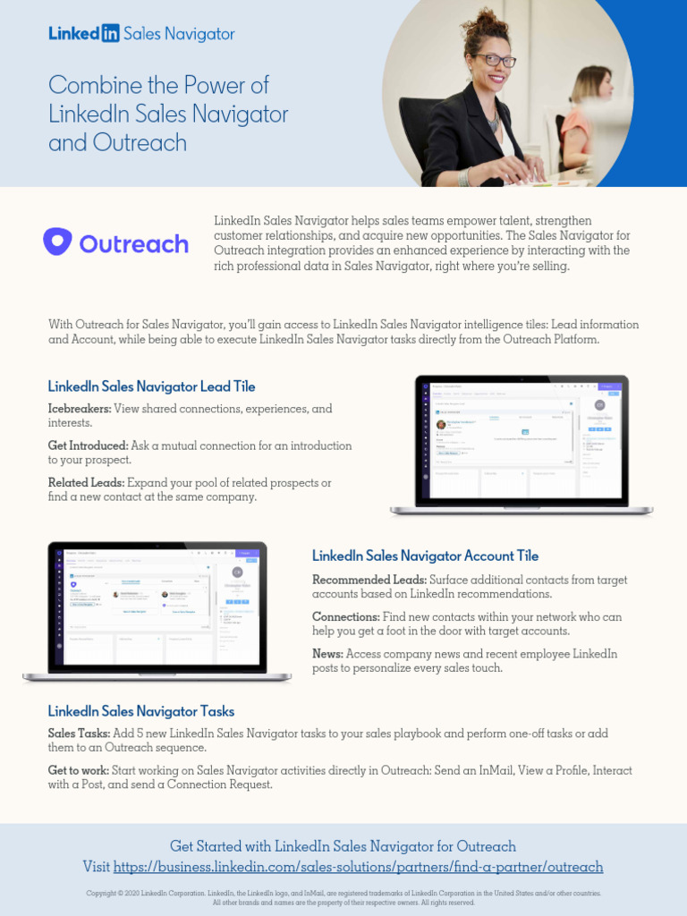 Li Sales Navigator Outreach One Pager | PDF | Linked In