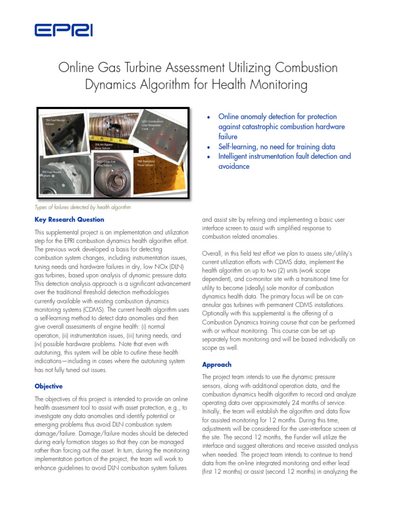 Online Gas Turbine Health Monitoring | PDF | Combustion | Gas Turbine