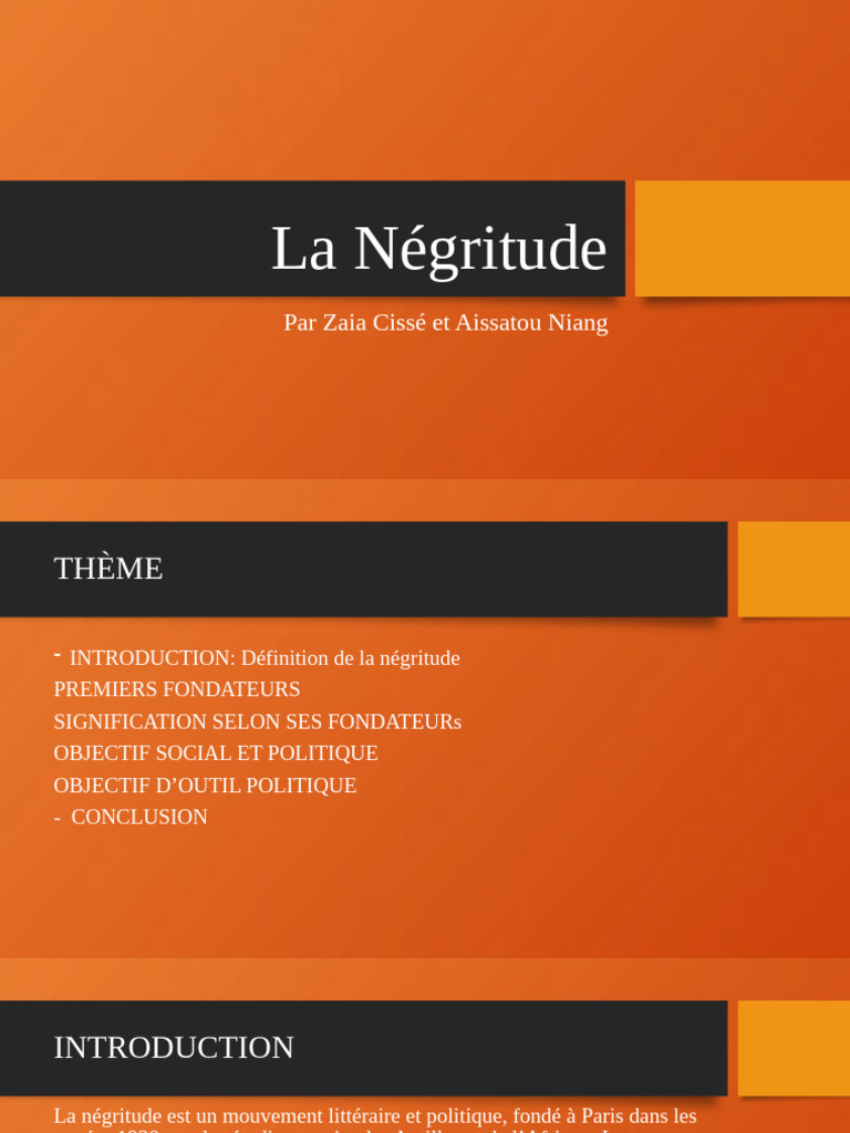 La Négritude | PDF | Sciences sociales | Religion et spiritualité