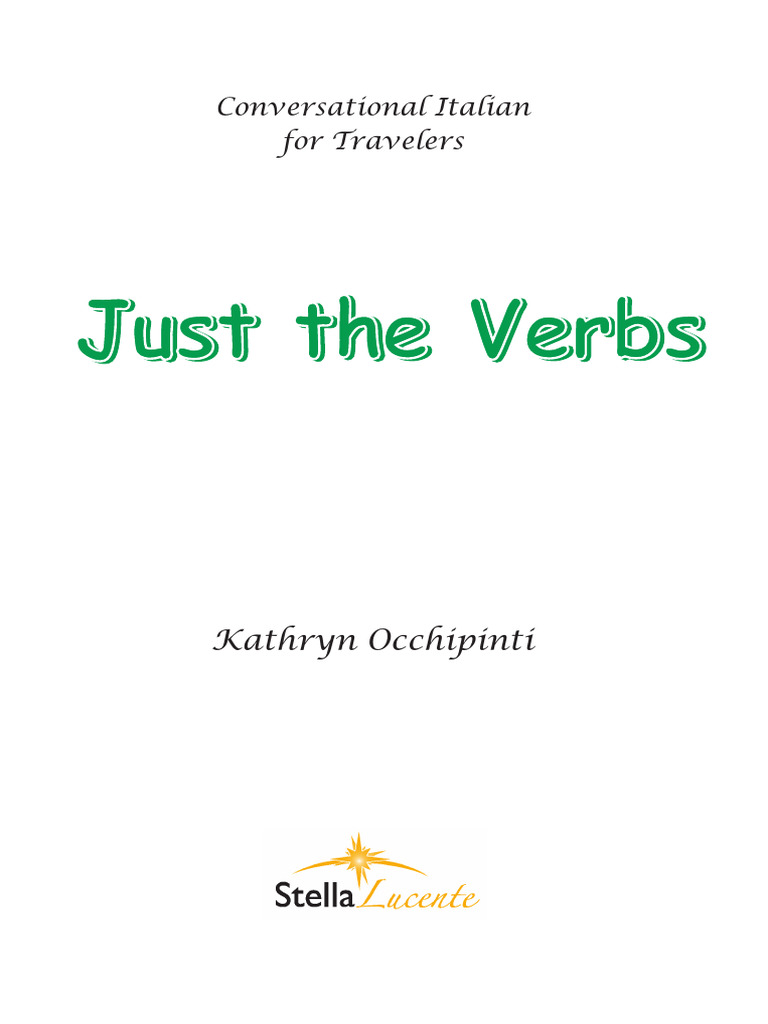 Verbs Reference Book Chapter1 | PDF | Grammatical Tense | Syllable